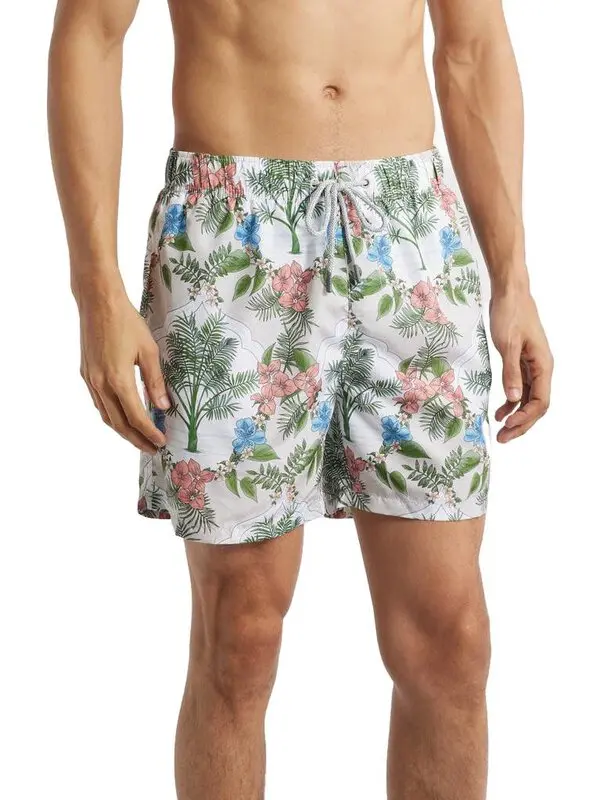 VINTAGE SUMMER Ponji Swim Trunks - Green