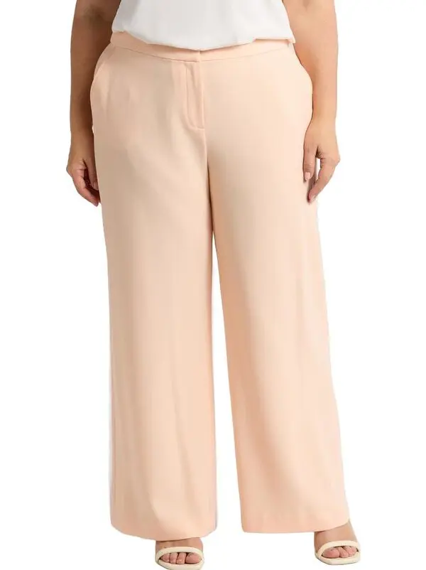 TAHARI ASL Wide Leg Trousers - Parfait