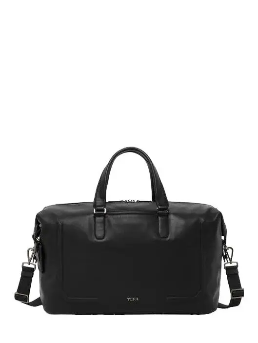 Tumi Nelson Leather Duffle Bag - Black Bombe