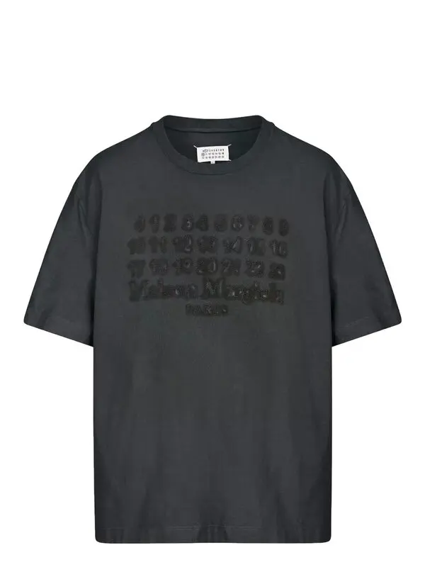 MAISON MARGIELA Numbers-motif T-shirt - Black