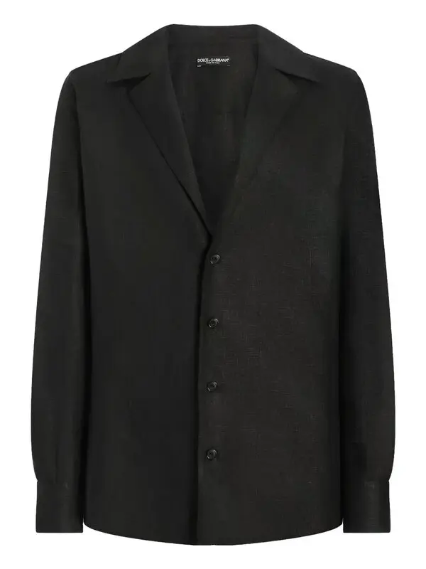 Dolce & Gabbana Notched-lapels Shirt - Black