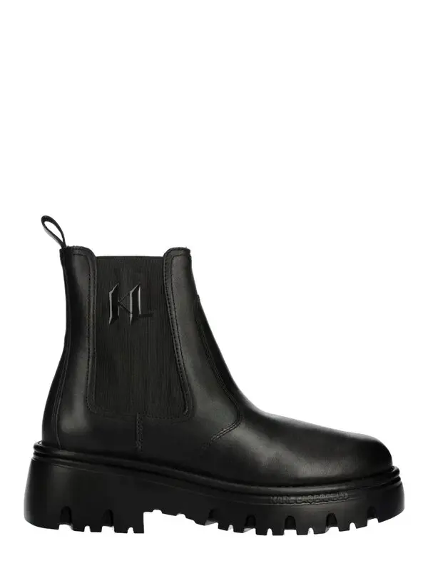 Karl Lagerfeld Kombat Boots - Black