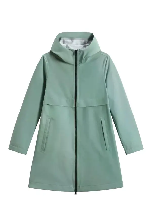 Woolrich Light Stretch Parka Coat - Green