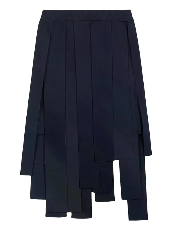 Ports 1961 Pleated Asymmetric Skirt - Blue