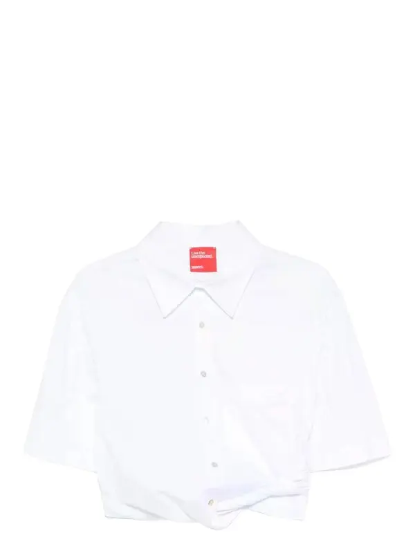 MERCI Cropped Shirt - White