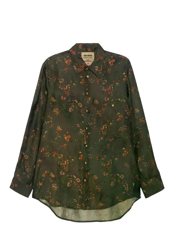 UMA WANG Tab Shirt - Brown