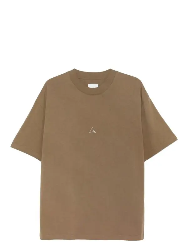 ROA Logo-print T-shirt - Brown