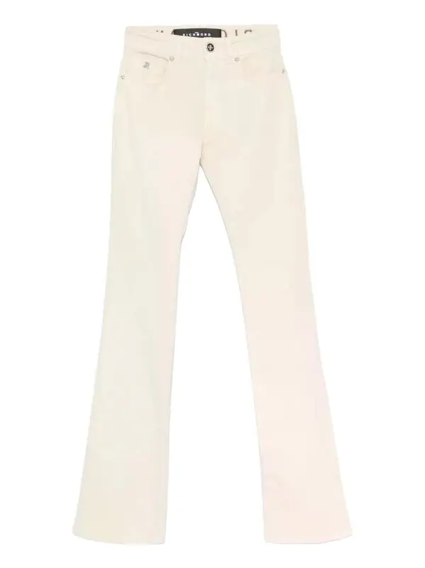 John Richmond High-rise Flared Jeans - Neutrals