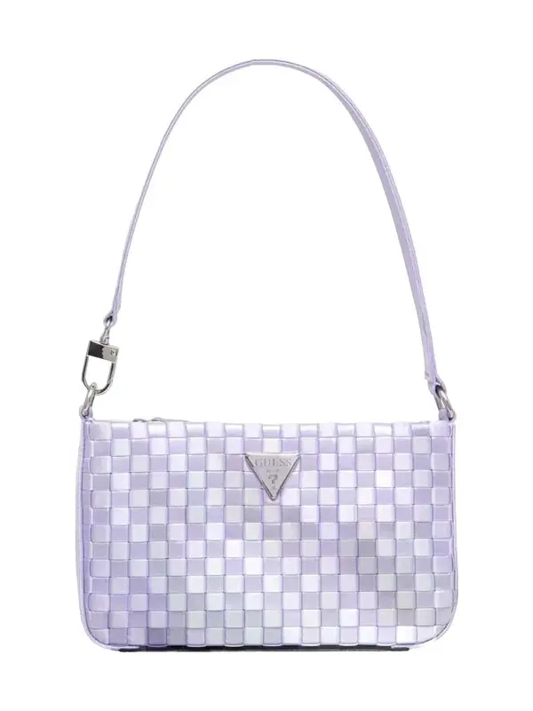 Guess Logo-plaque Shoulder Bag - Purple