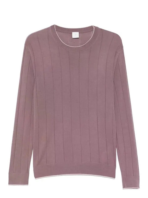 Eleventy Round Neck Sweater - Purple