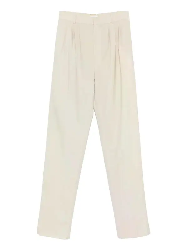 Saint Laurent Wool Trousers - Neutrals