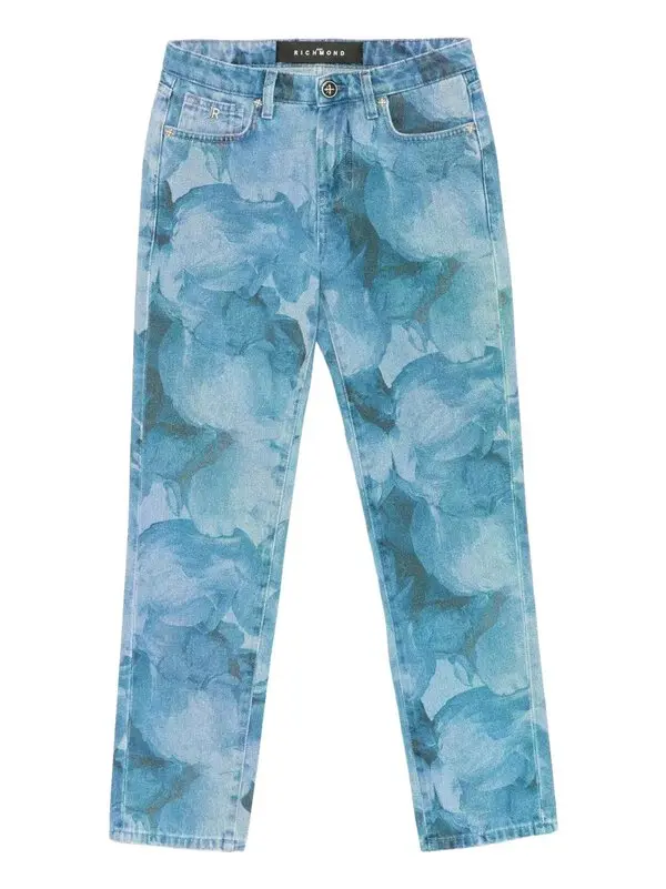 John Richmond Printed Jeans - Blue