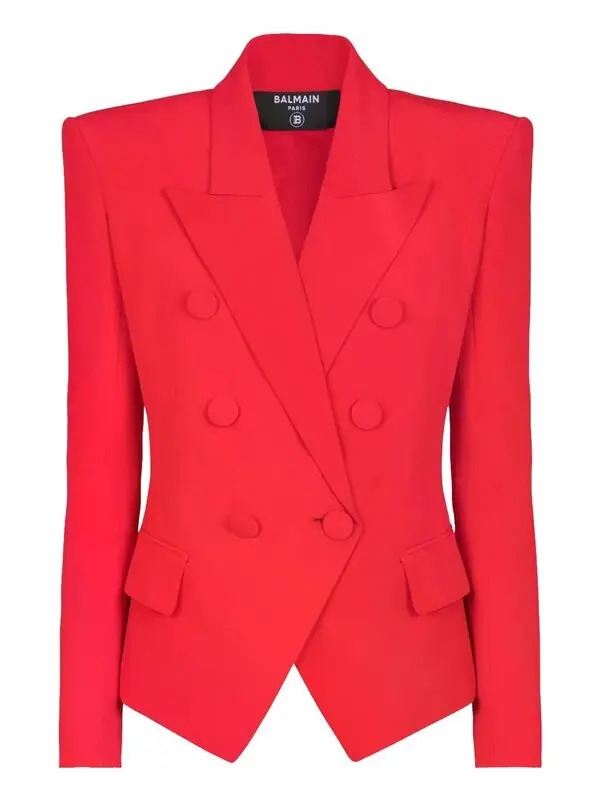 Balmain Double-breasted Blazer - Red