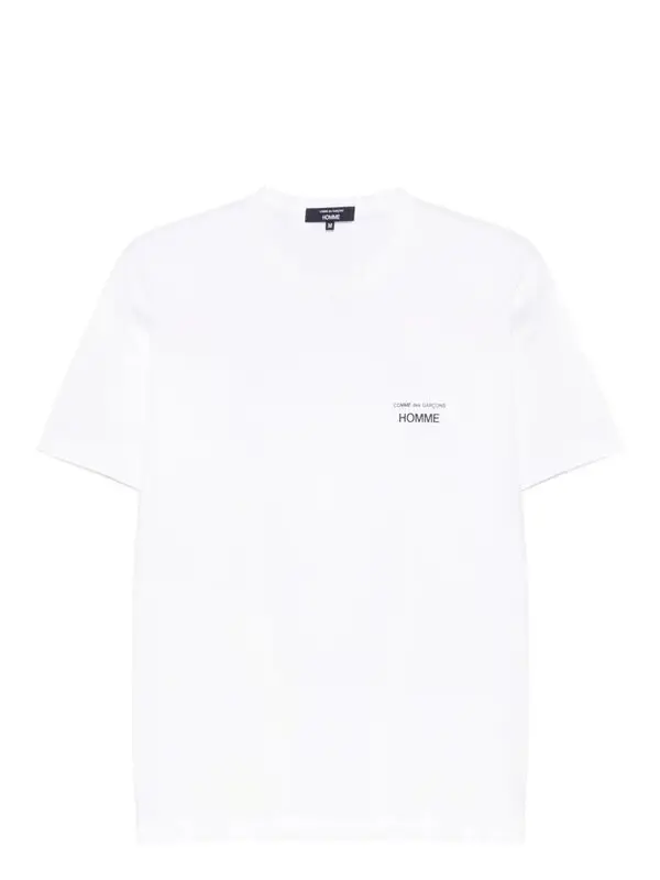Comme Des Garçons Logo-print T-shirt - White