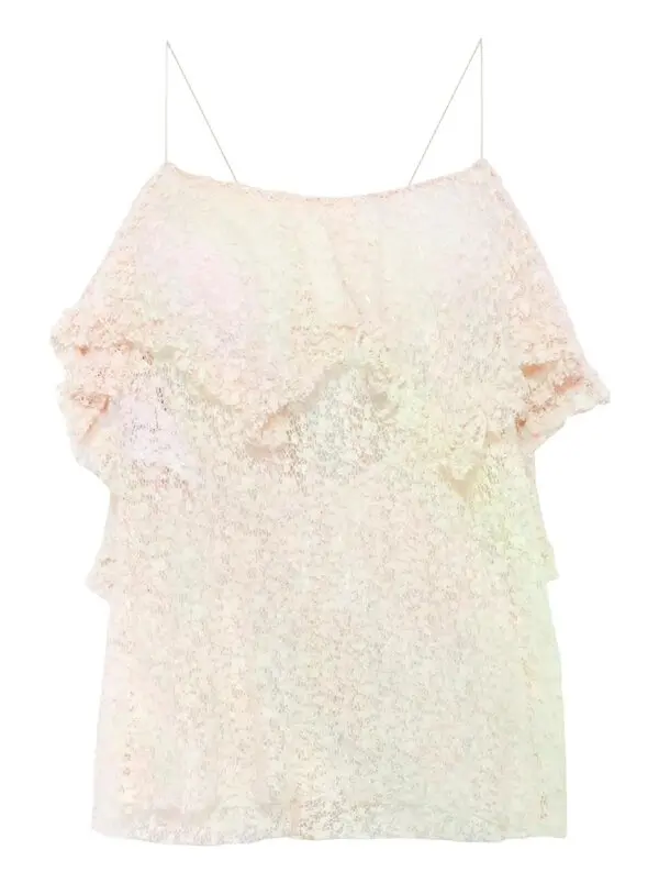 Philosophy Di Lorenzo Serafini Lace Ruffled Top - Pink