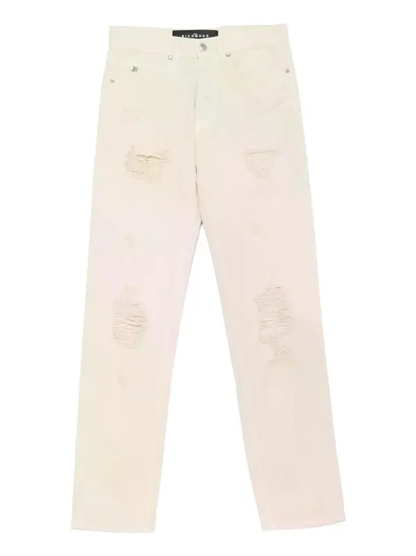 John Richmond Distressed Jeans - Neutrals