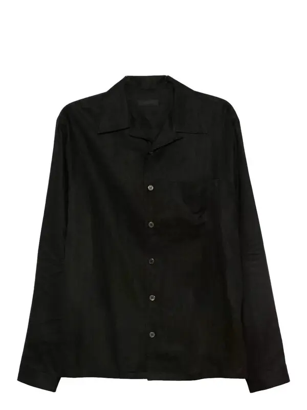 Prada Linen Shirt - Black