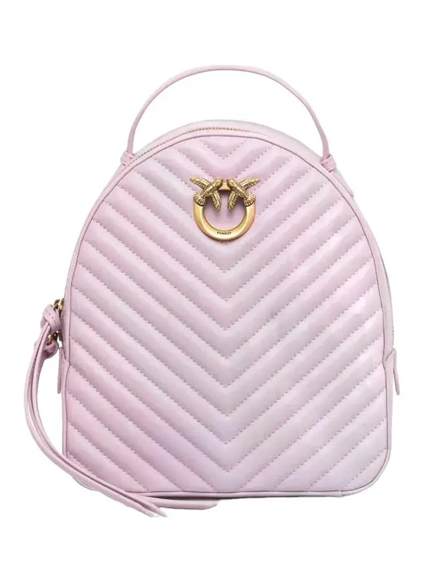 Pinko Leather Backpack - Pink