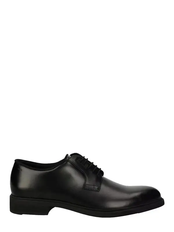 Hugo Boss Leather Derby Shoes - Black