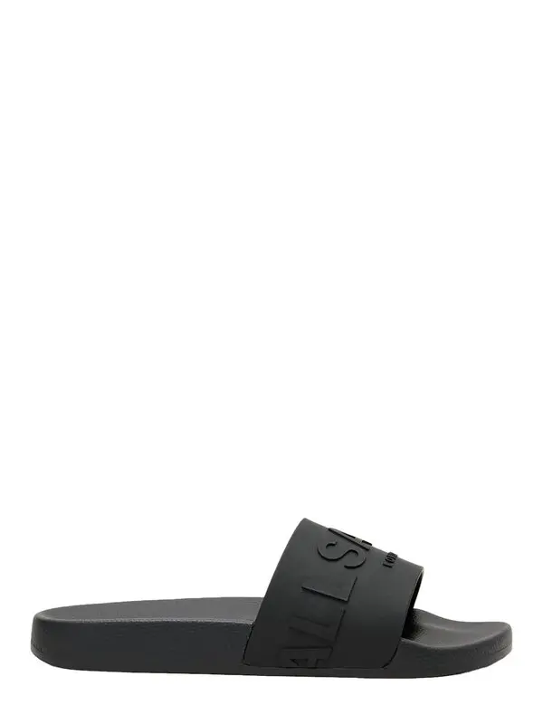 ALLSAINTS Biggy Logo Sliders - Black