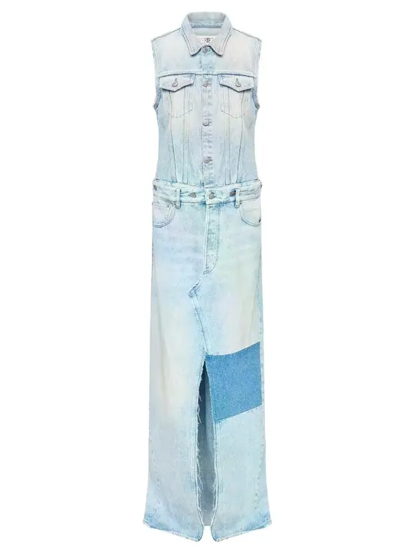 MAISON MARGIELA Denim Maxi Dress - Blue