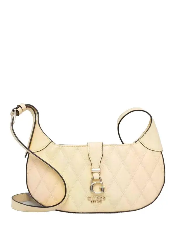 Guess Logo-plaque Crossbody Bag - Yellow