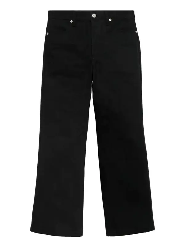 JIL SANDER Flared Leg Trousers - Black