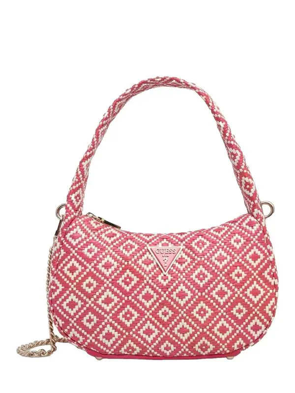 Guess Logo-plaque Shoulder Bag - Pink