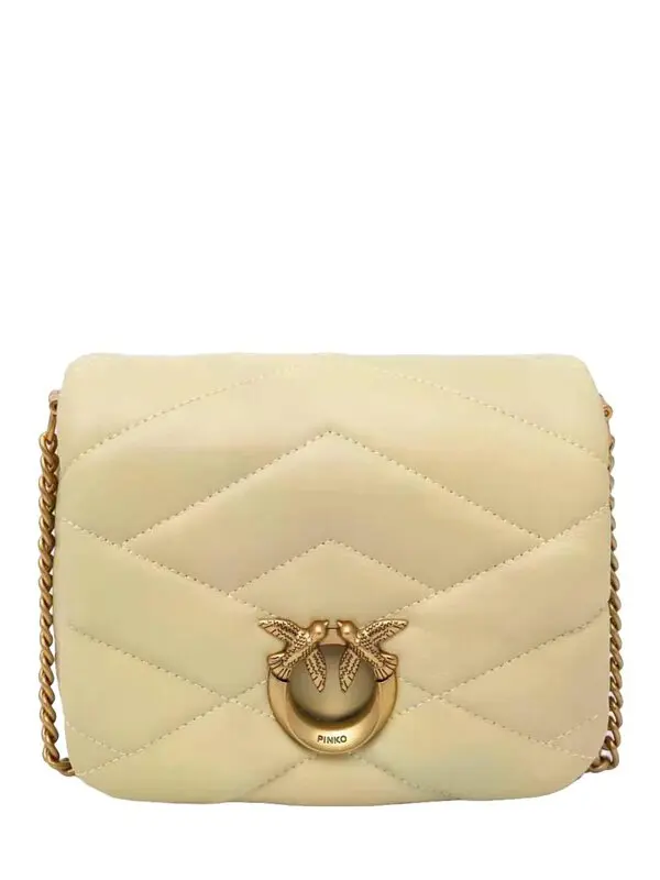 Pinko Love Click Shoulder Bag - Yellow