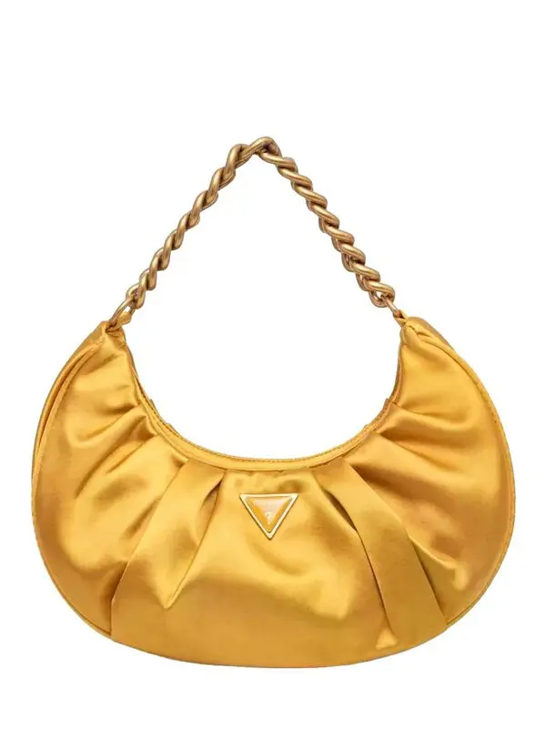 Guess Logo-plaque Shoulder Bag - Yellow