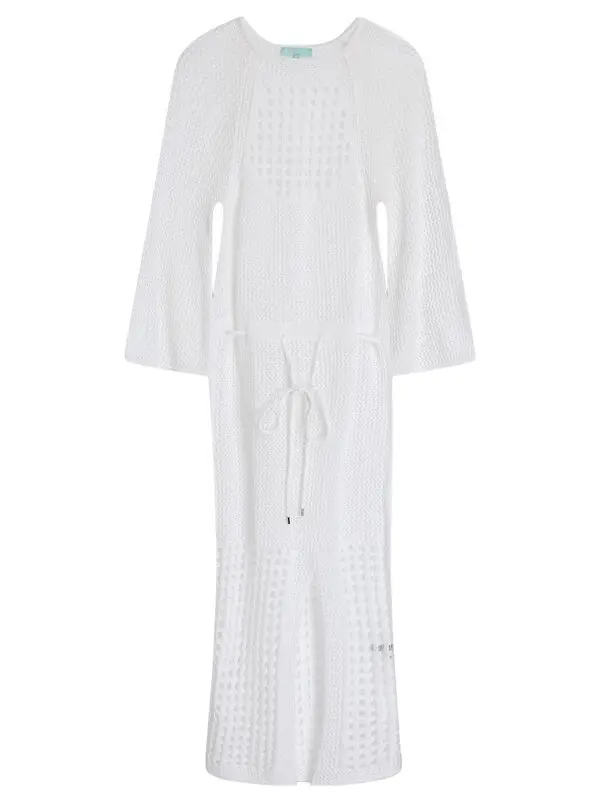 Melissa Odabash Brooke Crocheted Cotton Midi Dress - White