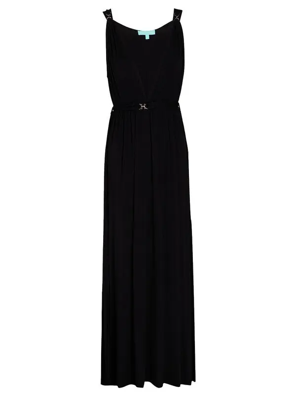 Melissa Odabash Harper Embellished Jersey Maxi Dress - Black