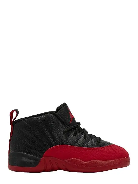 JORDAN 12 Retro Flu Game Toddler Sneakers - Black/varsity Red