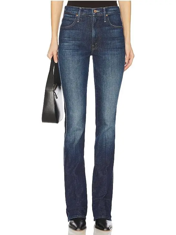 MOTHER The Mid Rise Smokin' Double Heel Jeans - Clothing Optional