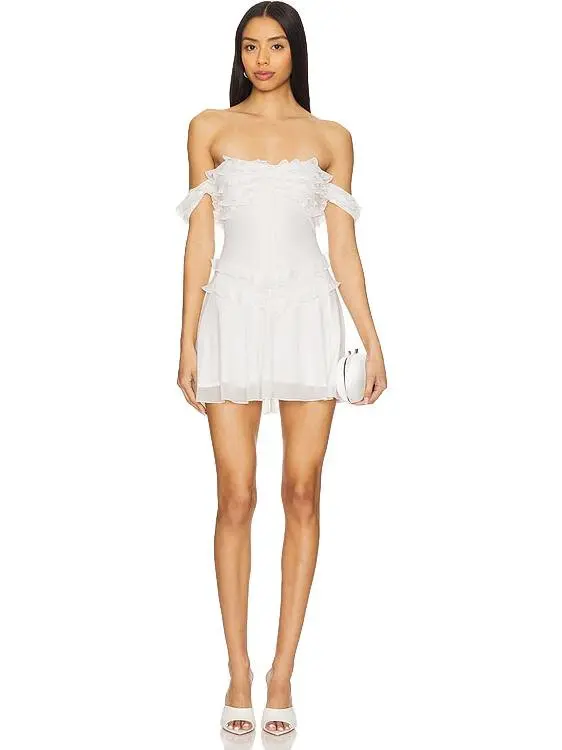 Majorelle Charrisse Mini Dress - White