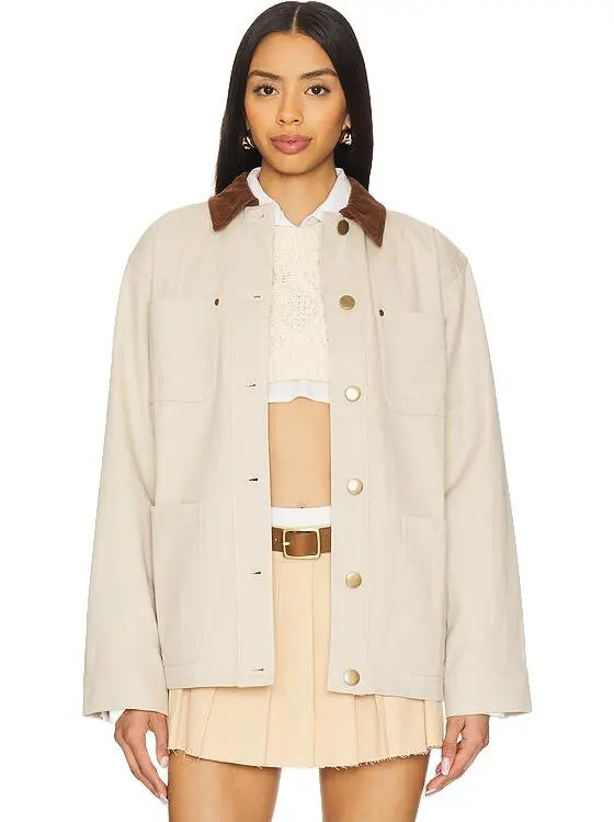 LOVERS AND FRIENDS Mags Jacket - Taupe Brown