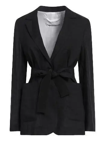 Fabiana Filippi Single-breasted Belted Blazer - Black