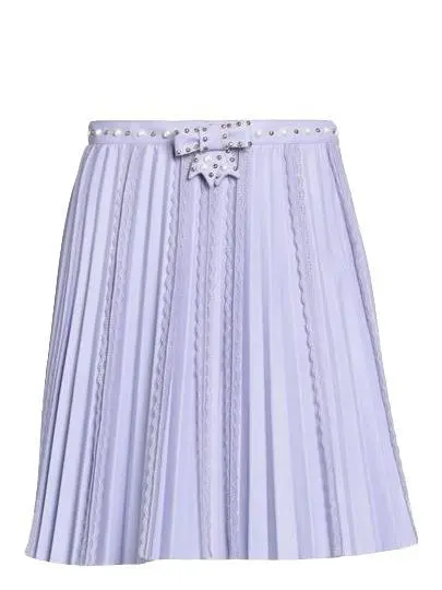 Elisabetta Franchi Pleated Mini Skirt - Purple