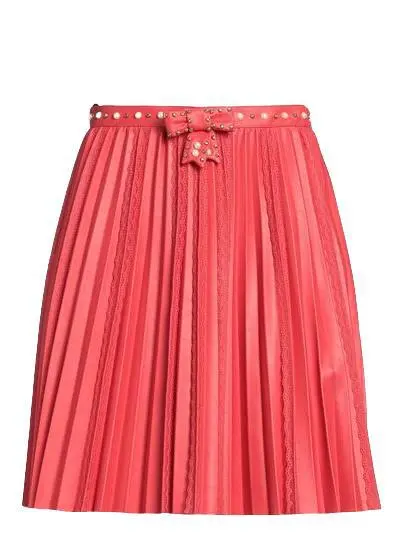Elisabetta Franchi Pleated Mini Skirt - Red