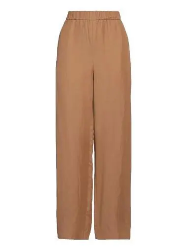 Fabiana Filippi Tapered Viscose And Linen Pants - Brown