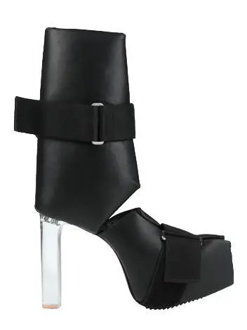 Rick Owens Leather Chunky Boots - Black