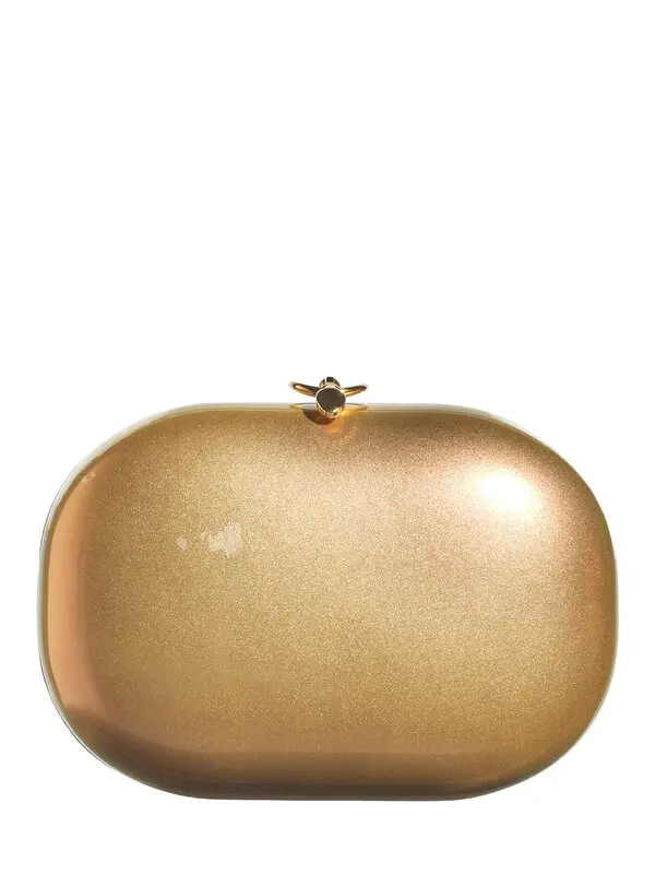 Jeffrey Levinson Elina Oval Clutch - Orange