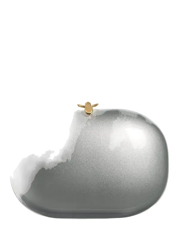Jeffrey Levinson Elina Oval Clutch - White