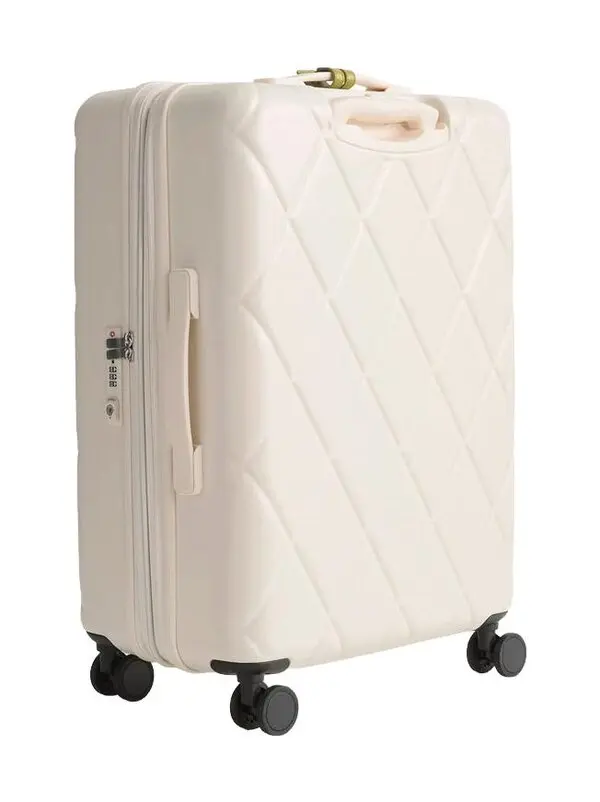 VERA BRADLEY 26" Adair Spinner Rolling Luggage - White