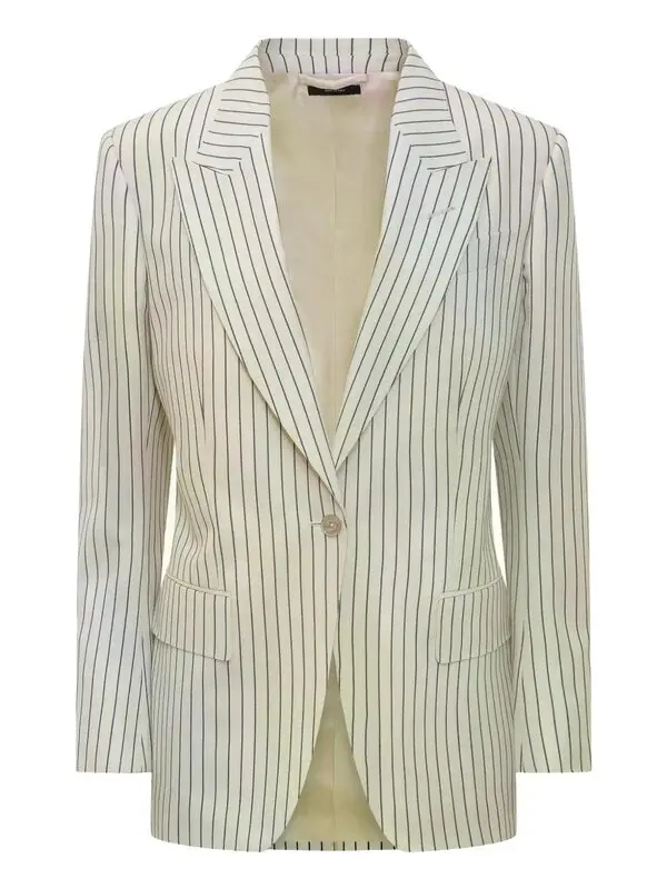 TOM FORD Striped Blazer - White