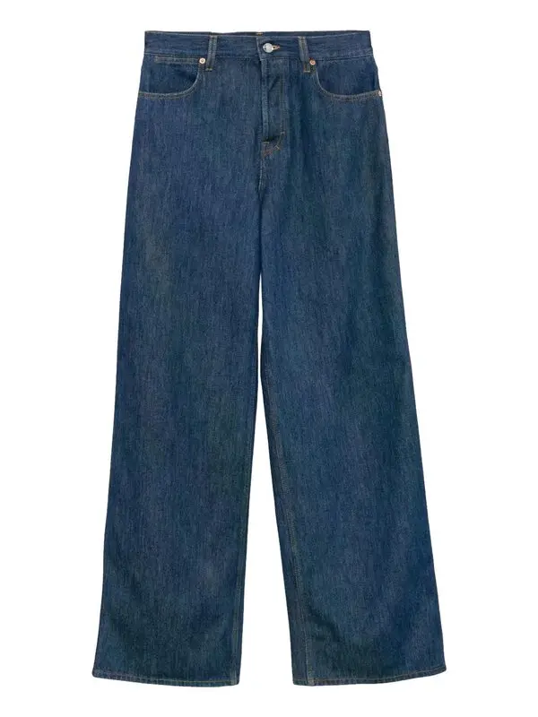 Gucci Wide-leg Jeans - Blue