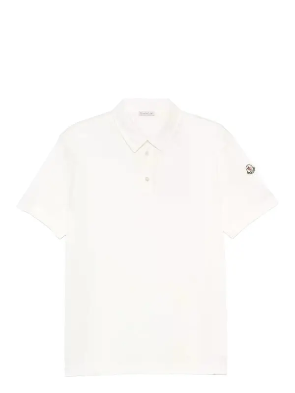 Moncler Cotton Polo Shirt - White