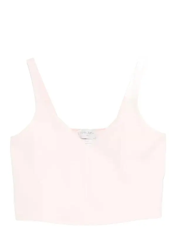 FORTE_FORTE Cropped Tank Top - Pink