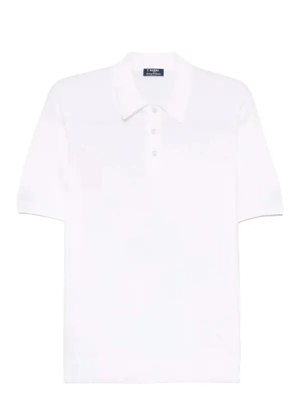 BARBA NAPOLI Cotton Polo Shirt - White