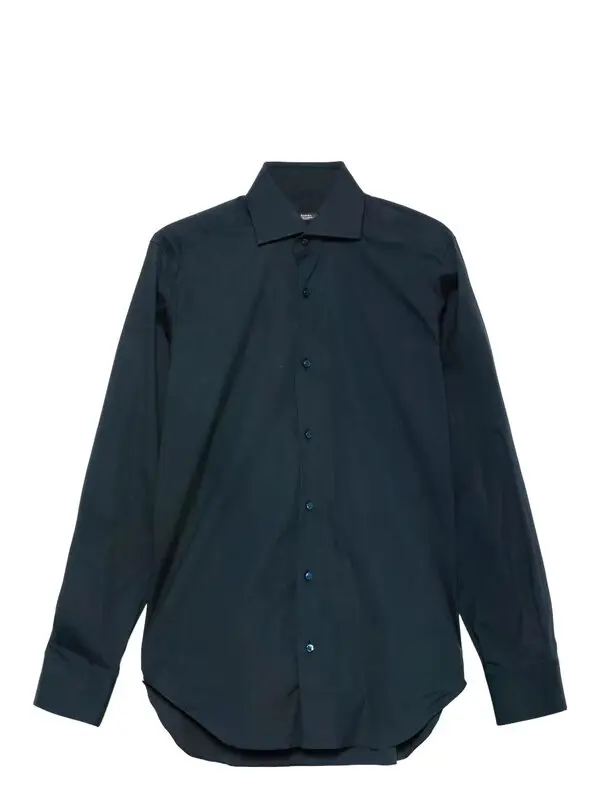 BARBA NAPOLI Poplin Shirt - Blue